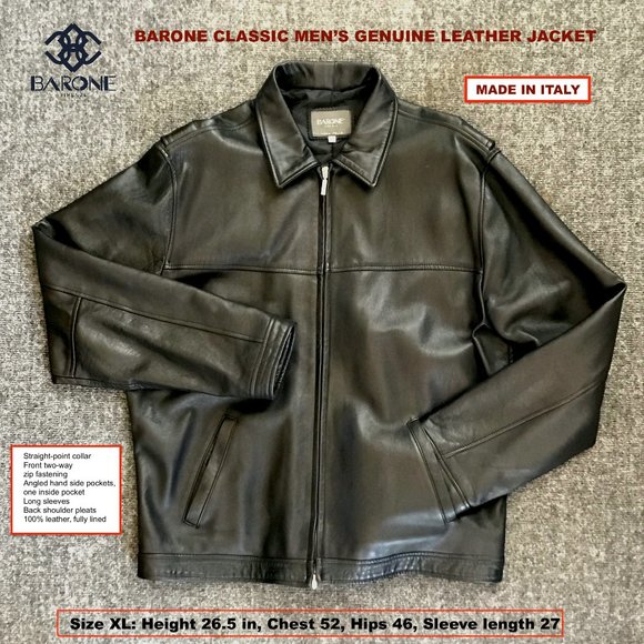 BARONE Firenze / Italy | Jackets & Coats | Classic Mens Genuine Italian ...